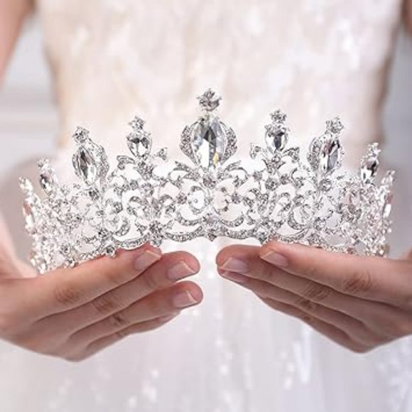 Accessories | Women Crystal Rhinestone Crown Queen Princess Tiara ...